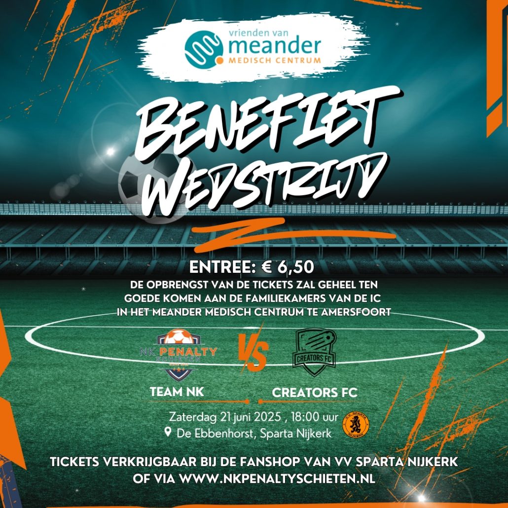 Benefiet wedstrijd Creators FC - v.v. Sparta Nijkerk